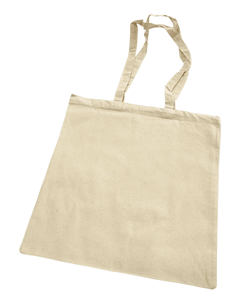 Eco Bag long Handle 100% 5oz Cotton Natural - The Magic Touch