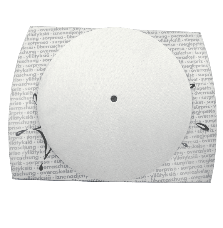 Round Linen Clock Disc (250mm Dia) inc Gift Box - The Magic Touch