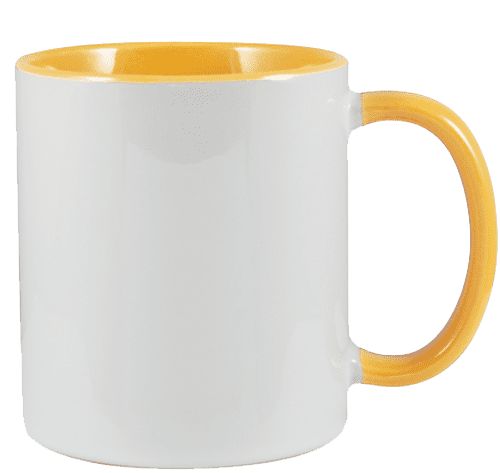 Sublimation Mug Two Tone Light Yellow Handle&Inner Case 36 - The Magic ...